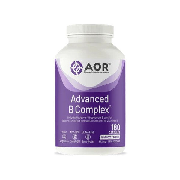 B Complex AOR (180 capsules) – Boutique Naturo Santé